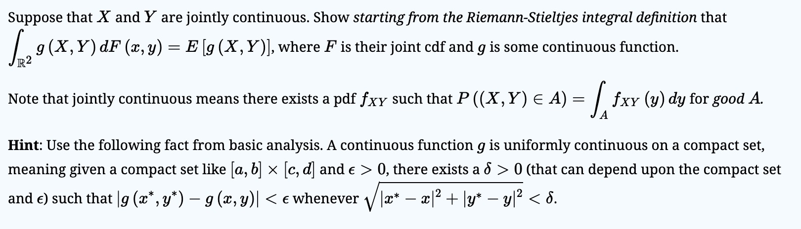 Solved Suppose that X and Y are jointly continuous. Show | Chegg.com
