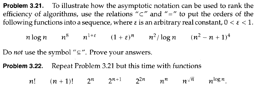 Solved Problem 3.21. To illustrate how the asymptotic | Chegg.com