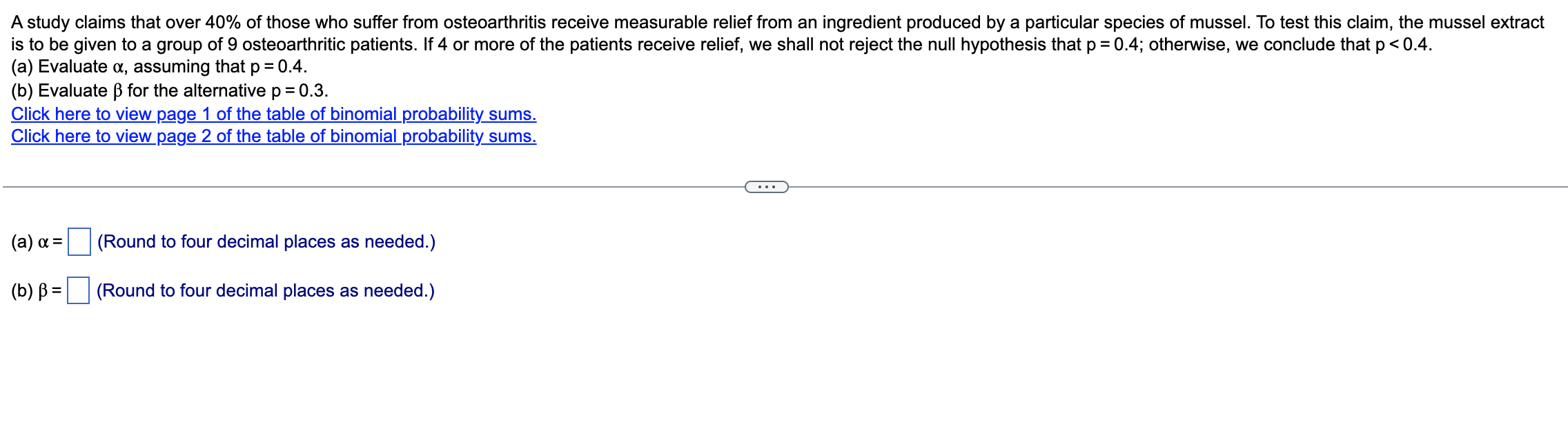 Solved A study claims that over 40% of those who suffer from | Chegg.com