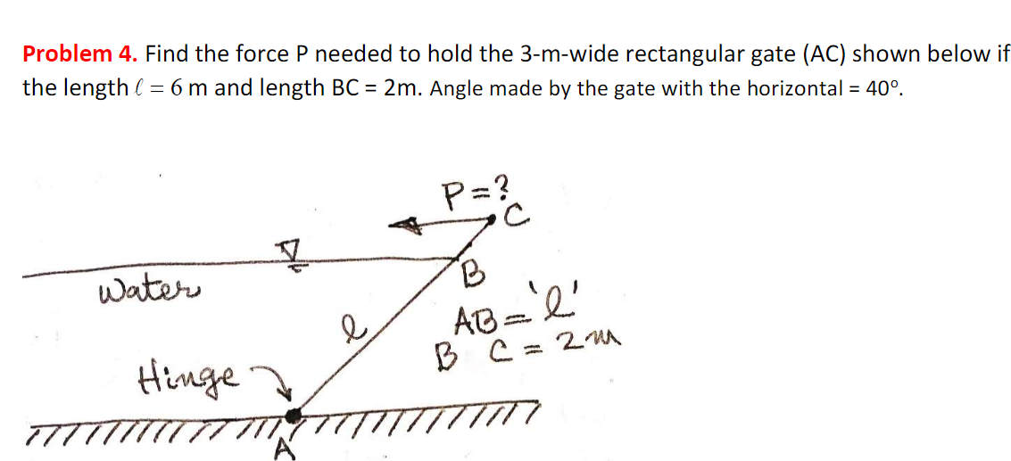 Solved Problem 4. Find the force P needed to hold the | Chegg.com