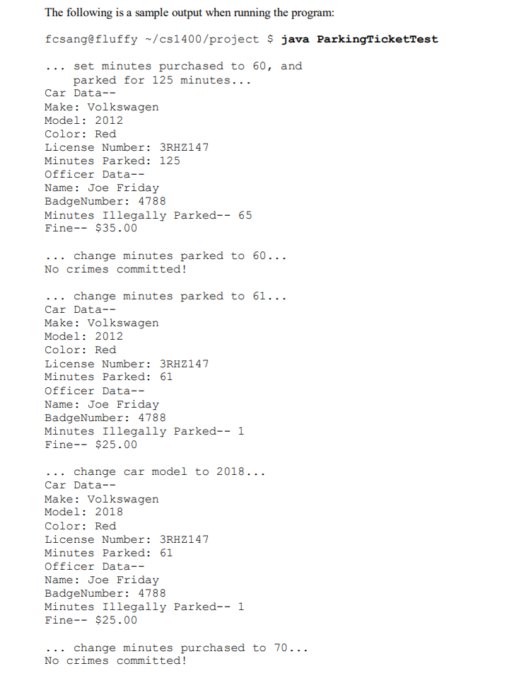 Solved For this assignment you will design a set of classes | Chegg.com