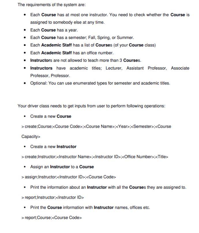 Solved A Better Course Registration System For this | Chegg.com