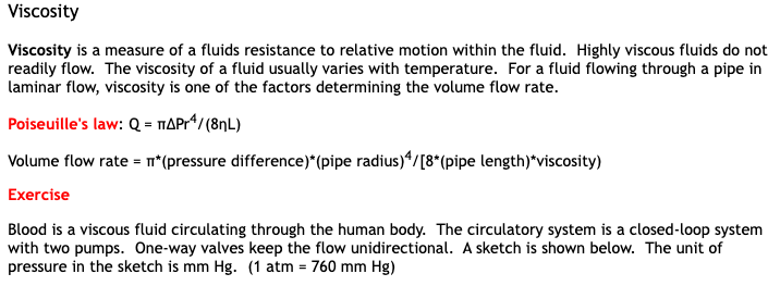 Solved Viscosity is a measure of a fluids resistance to | Chegg.com