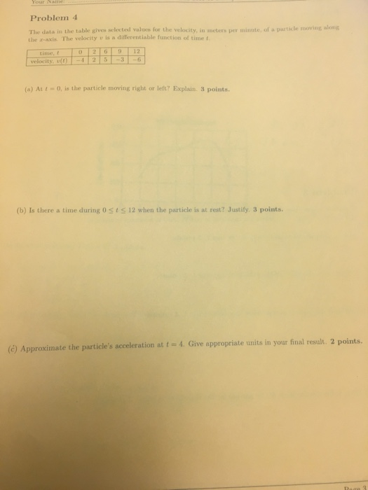 Solved Problem 3 A particle moves along a line so that its | Chegg.com