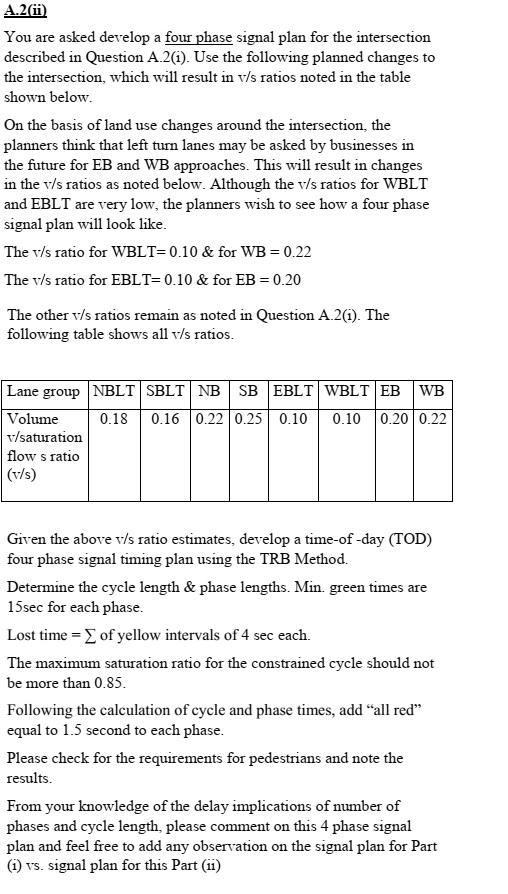 Solved A.2(ii) You are asked develop a four phase | Chegg.com