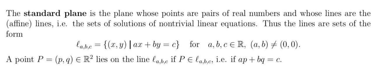 Solved 4. Recall the standard plane defined in section 1.8, | Chegg.com