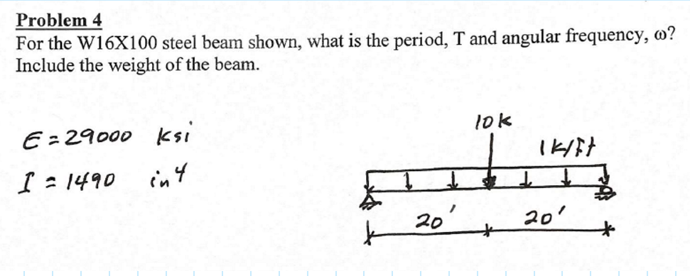Solved Problem 4 For the W16X100 steel beam shown, what is | Chegg.com