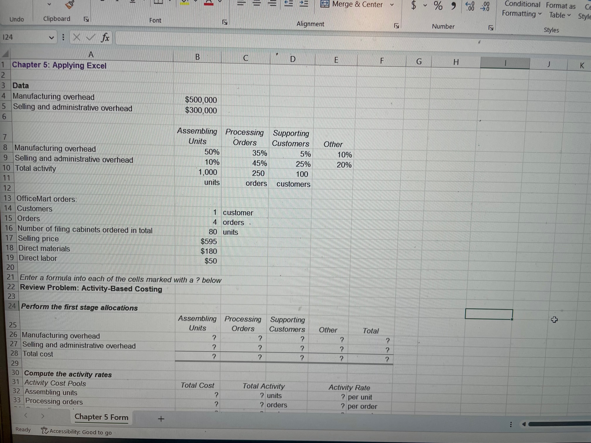 Solved Ch 5 Solve Solve Perform First stage allocations | Chegg.com