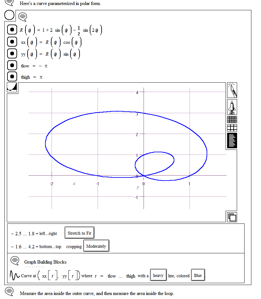 Solved Here's a curve parameterized in polar form. | Chegg.com