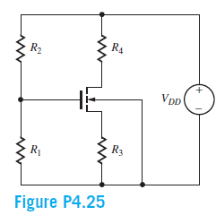 Solved 4.25. (a) Identify the source, drain, gate, and bulk | Chegg.com