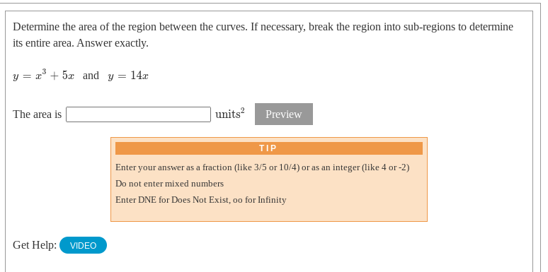 Solved Determine the area of the region between the curves. | Chegg.com