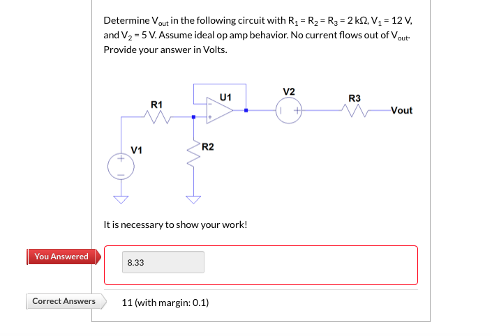 Solved Determine Vout in the following circuit with Ri = R2 | Chegg.com