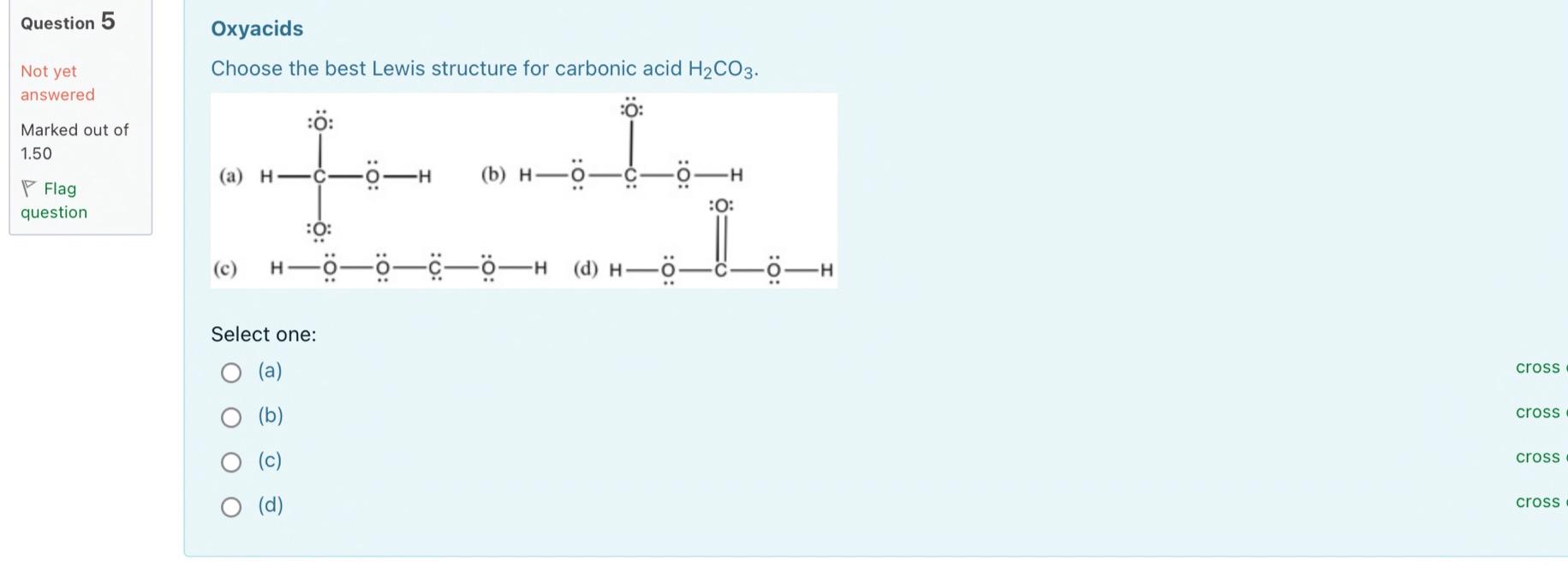 Solved \begin{tabular}{|l|l} \hline Question 5 & Oxyacids \\ | Chegg.com