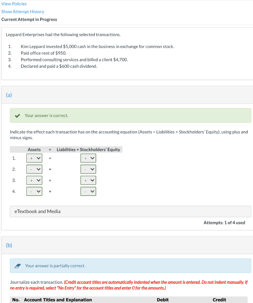 Solved View Policies Show Attempt History Current Attempt in | Chegg.com