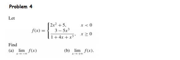 Solved Problem 4 Let (2x² +5. x