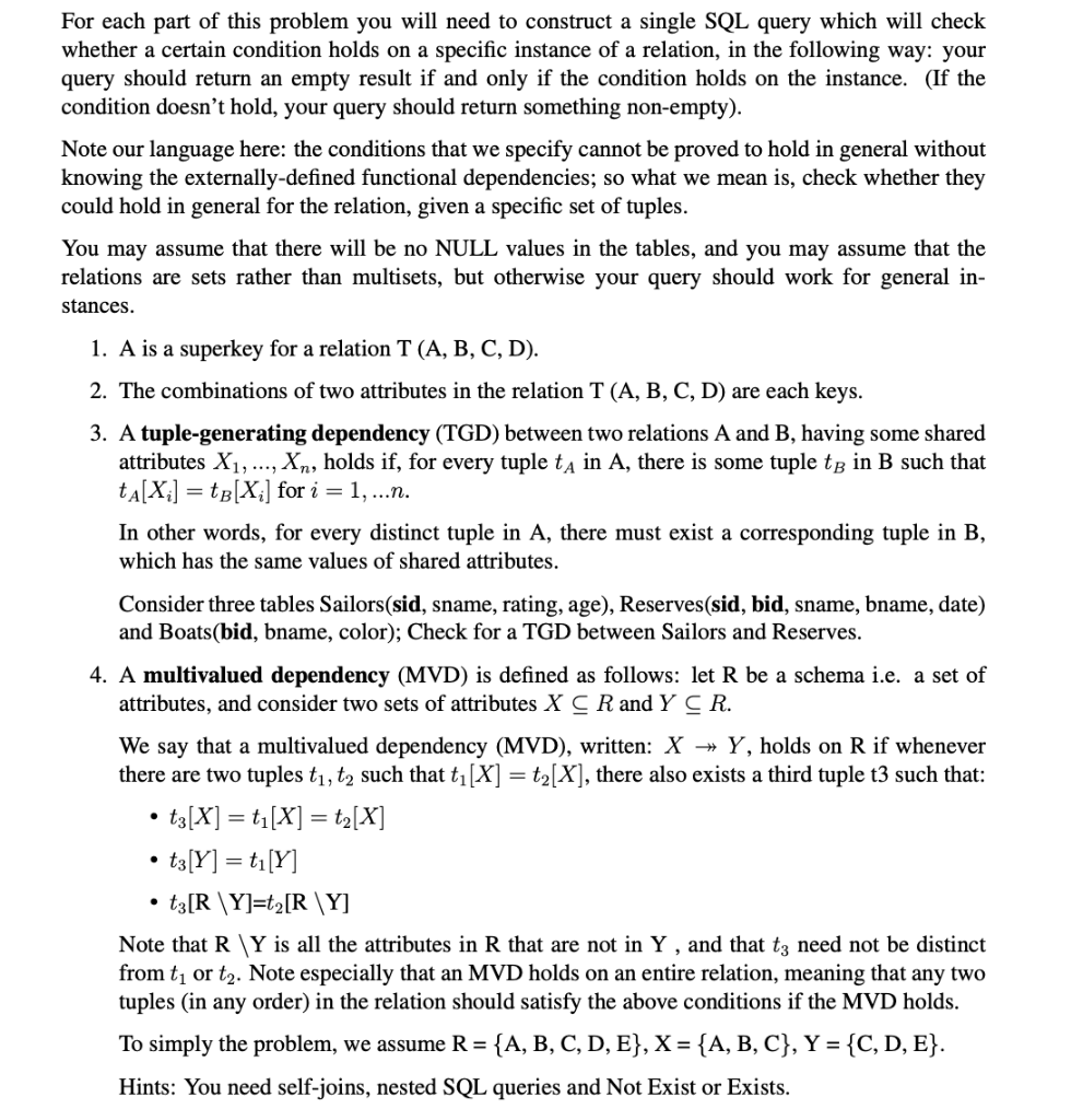 Solved For each part of this problem you will need to | Chegg.com