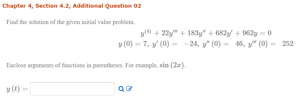 Solved Chapter 4, Section 4.2, Additional Question 02 Find | Chegg.com