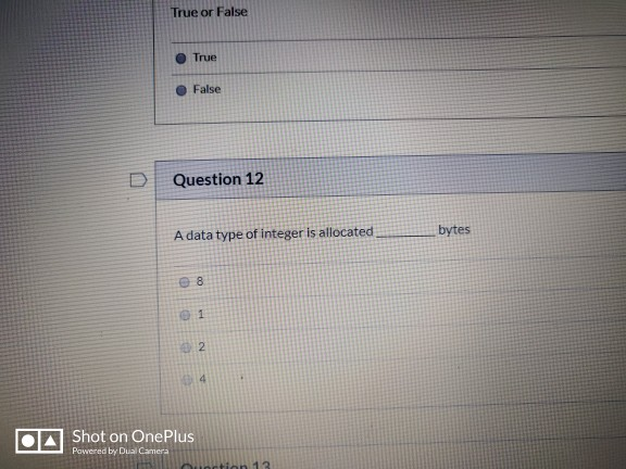 Solved Question 15 a copy of the value is sent to a | Chegg.com