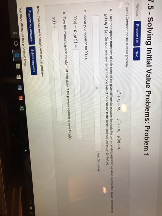Solved Consider the initial value problem y" + 4y = 8t, | Chegg.com