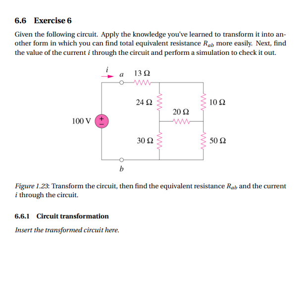 Solved Insert the transformed circuit. Show me the steps to | Chegg.com