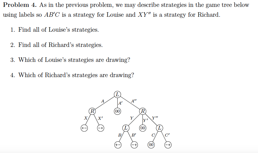 Solved Problem 4. As in the previous problem, we may | Chegg.com