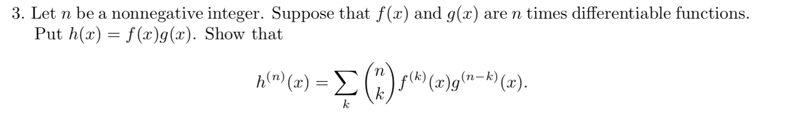 Solved 3. Let n be a nonnegative integer. Suppose that f(x) | Chegg.com