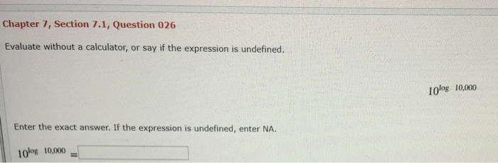 Solved Chapter 7, Section 7.1, Question 026 Evaluate without | Chegg.com