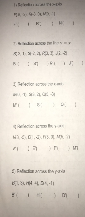 Solved Find The Coordinates Of The Vertices Of Each Figure