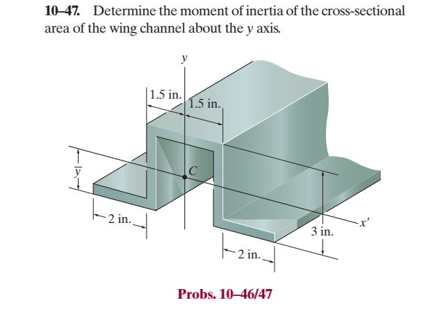 Solved 10-47. Determine the moment of inertia of the | Chegg.com
