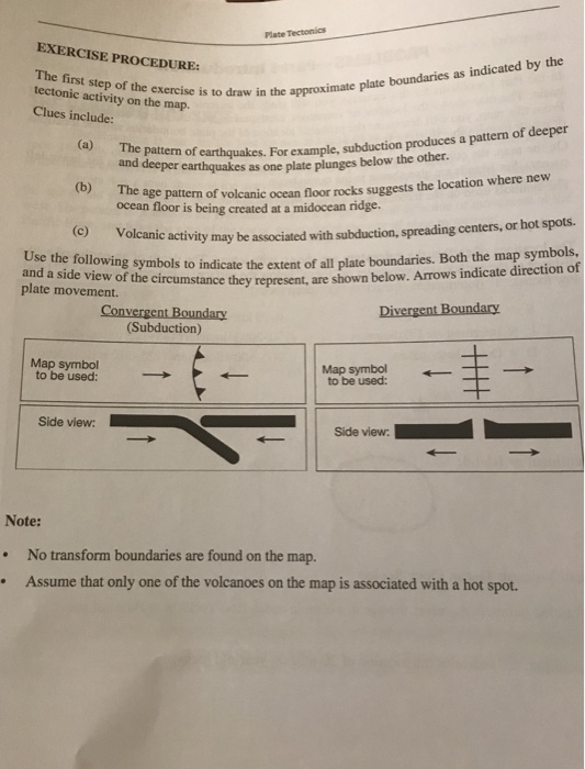 Solved Plate Tectonics PROBLEMS-Part I Introduction From | Chegg.com