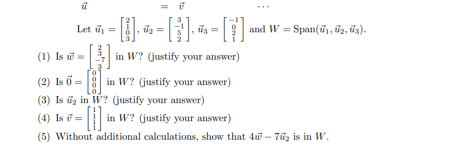 Solved vec(u),=vec(v)Let | Chegg.com