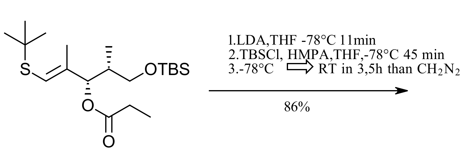 Solved E 1.LDA.THF -78°C 11min 2.TBSCI, HMPA,THF,-78°C 45 | Chegg.com