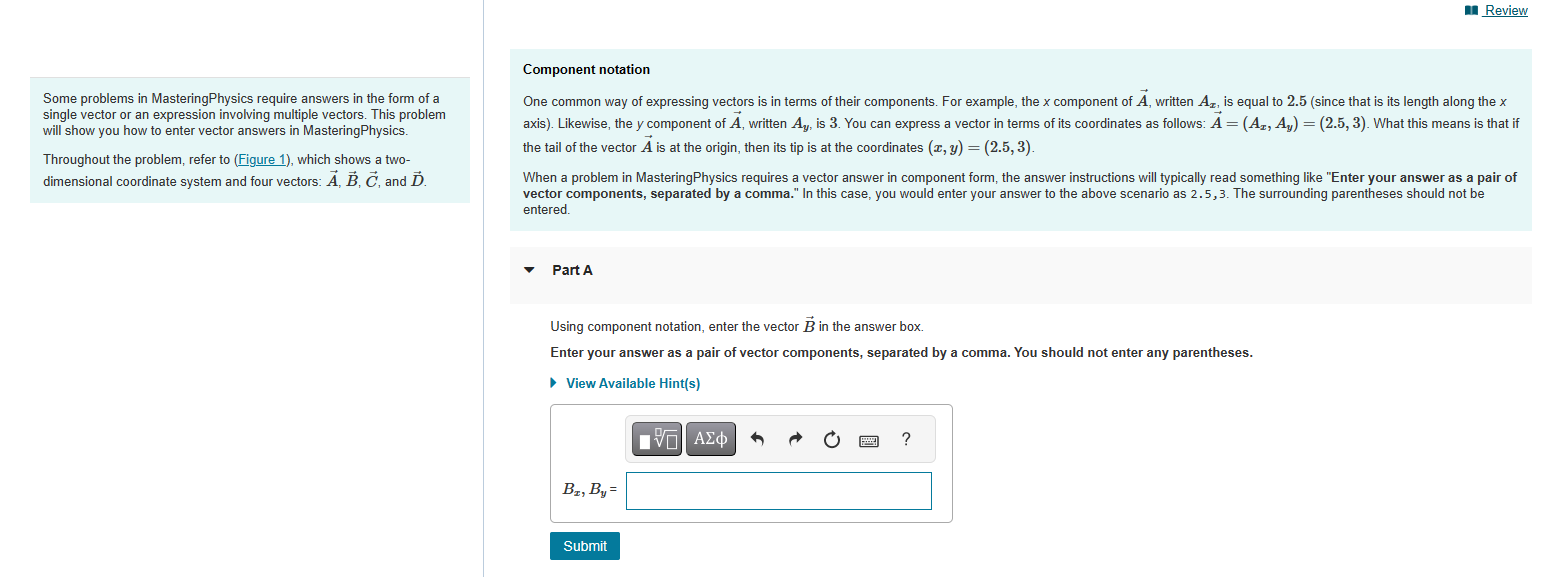 Solved Some problems in MasteringPhysics require answers in | Chegg.com