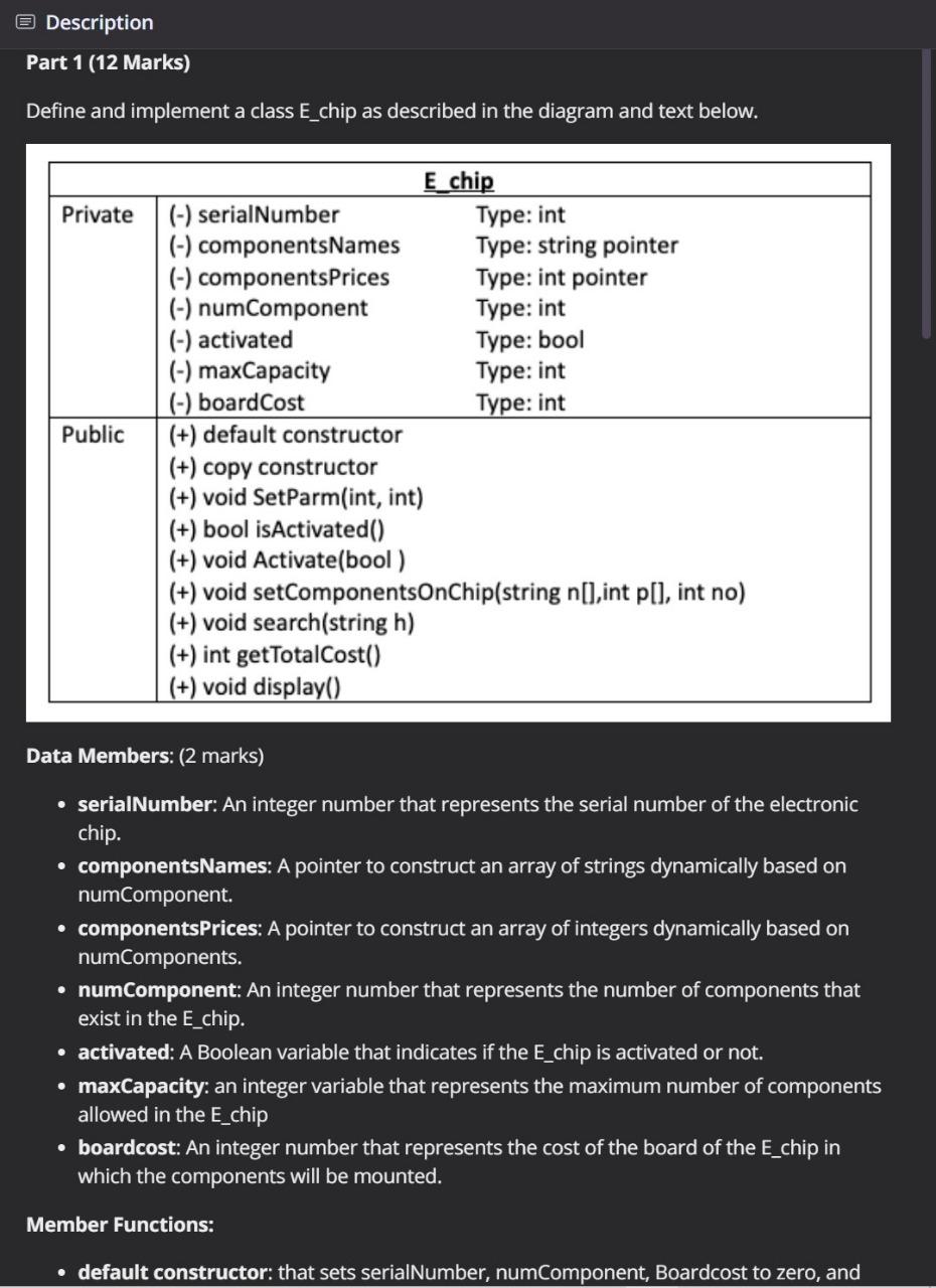 Solved Description Part 1 (12 Marks) Define and implement a | Chegg.com
