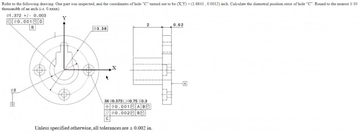Refer to the following drawing. One part was | Chegg.com