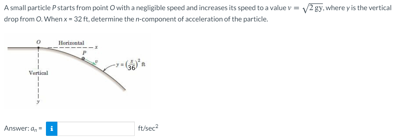 Solved A small particle P starts from point O with a | Chegg.com