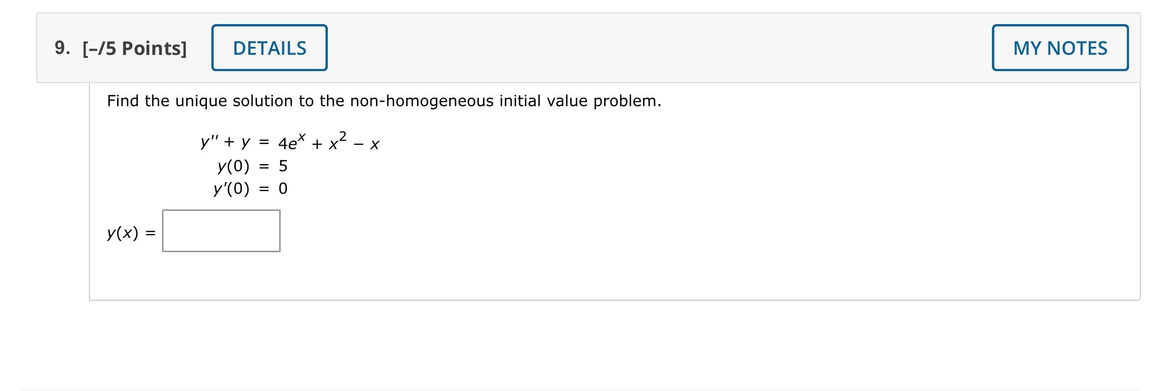 Solved Find the unique solution to the non-homogeneous | Chegg.com