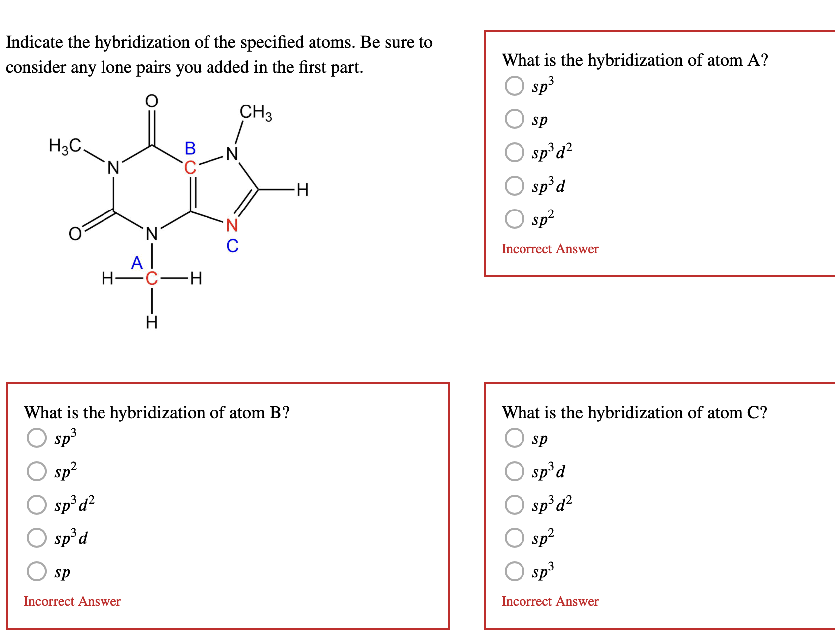 Solved What is the hybridization of atom C | Chegg.com