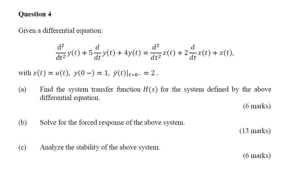 Solved Hi i need help with this linear systems & design | Chegg.com