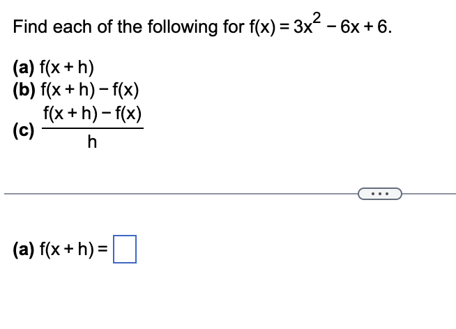 Solved Find each of the following for | Chegg.com
