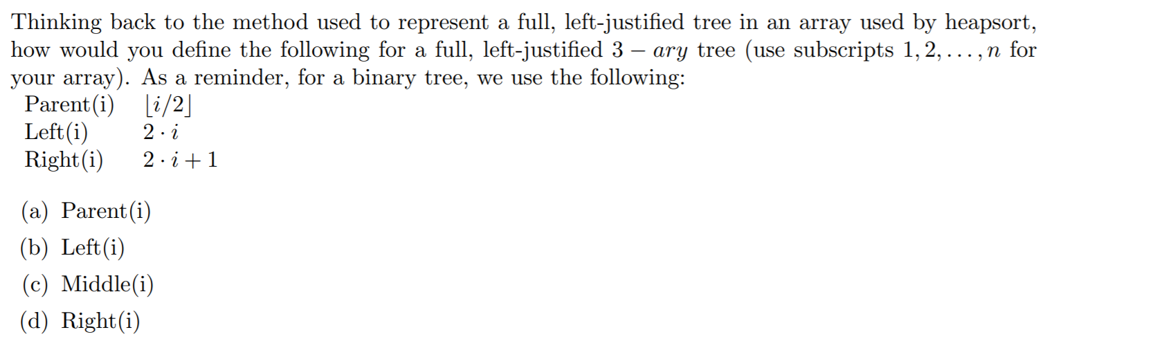 Solved Thinking back to the method used to represent a full, | Chegg.com