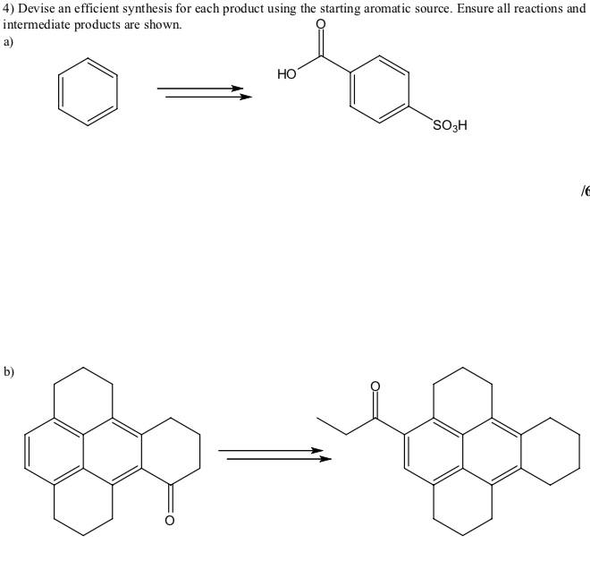 Solved 4) Devise an efficient synthesis for each product | Chegg.com