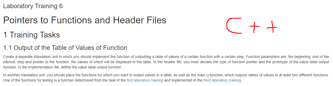 Solved Laboratory Training 6 Pointers to Functions and | Chegg.com