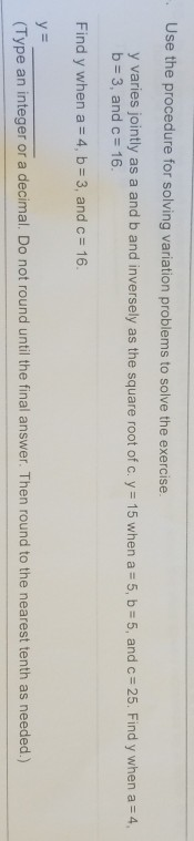 Solved Use the procedure for solving variation problems to | Chegg.com