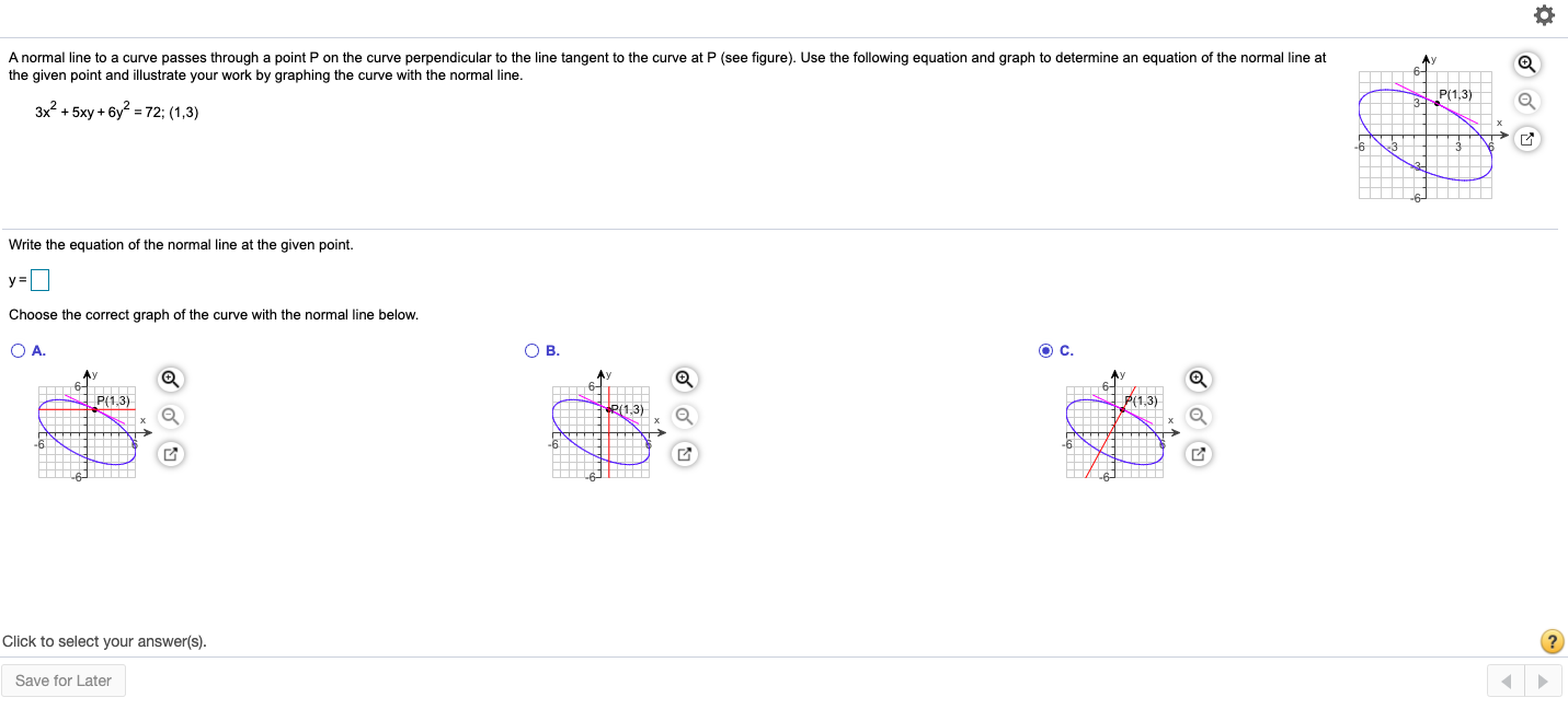 Solved A normal line to a curve passes through a point P on | Chegg.com