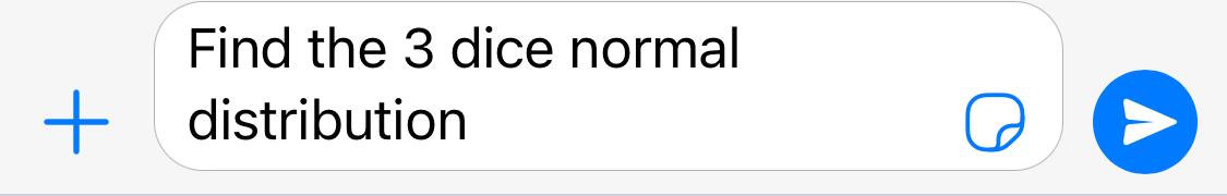 Solved Find the 3 dice normal + distribution | Chegg.com