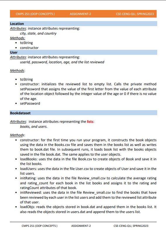Solved Assignment Details: You are to build a book review | Chegg.com