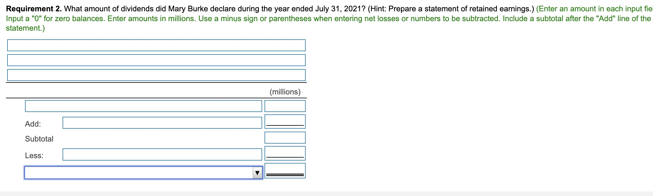 Solved S atamont 1Data table | Chegg.com