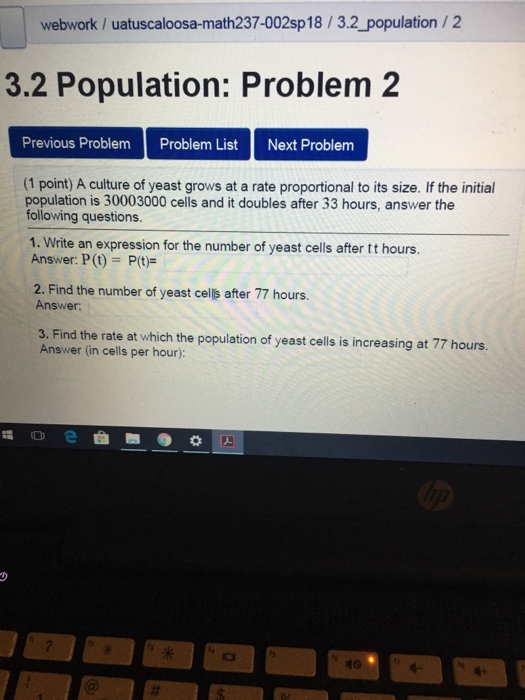 Solved HW-1.4 Euler Approx: Problem 3 (1 point) Use Eulers | Chegg.com