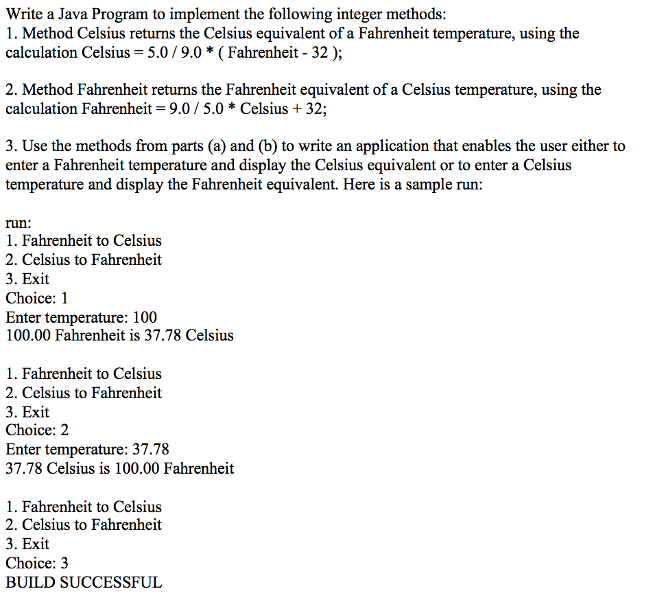 Solved Write A Java Program To Implement The Following 3427